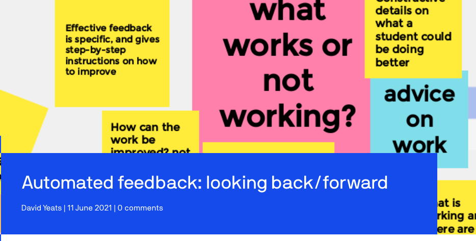 Scaling personalised feedback to students | UTS:CIC